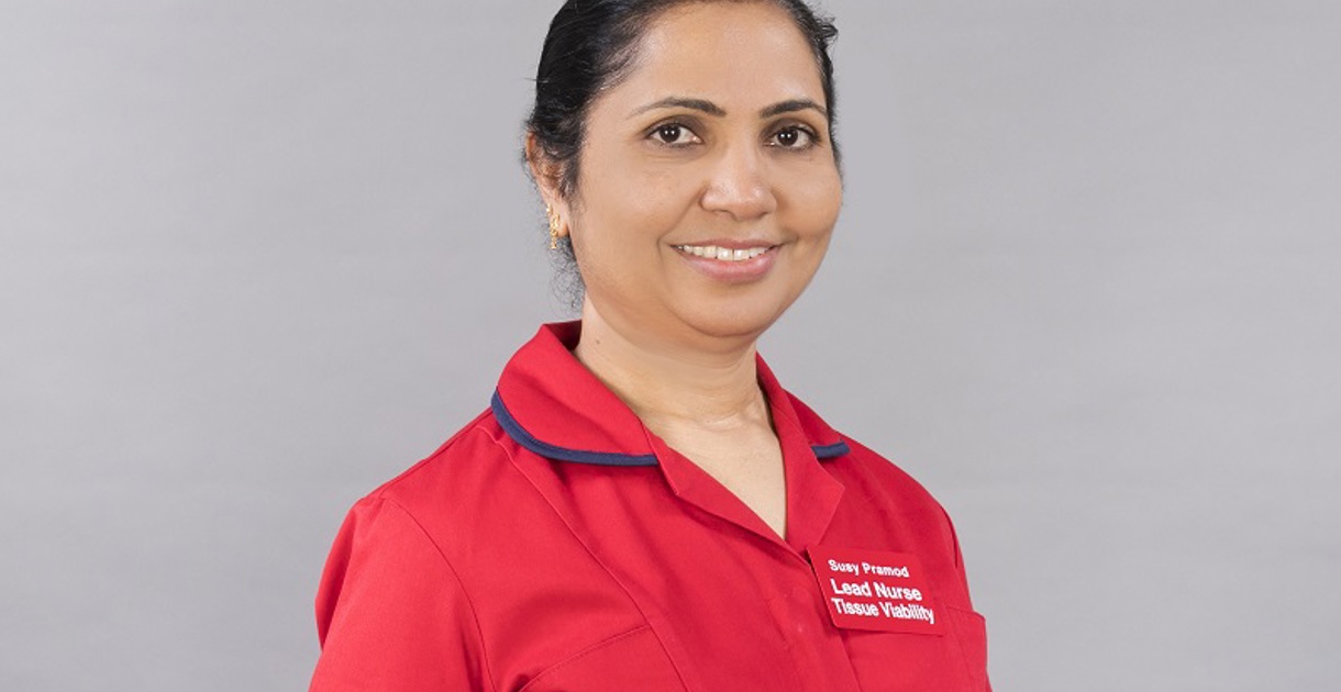 Susy Pramod, tissue viability specialist nurse